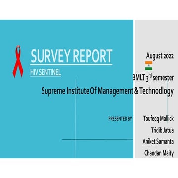 SURVEY REPORT. BML 354 Tridib Aniket Toufeeq Chandan pptx.pdf