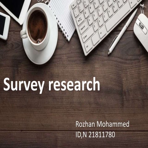 Survey research | PPT