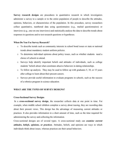 (PR2) Research Design - Practical Research 2 | PPTX | Science