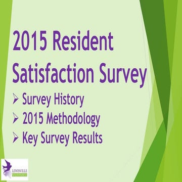 Resident satisfaction survey report | PPTX