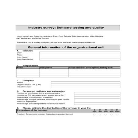Survey Instrument | PDF