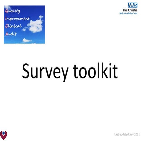Survey toolkit final jc 2 | PDF | Healthcare Industry | Industries