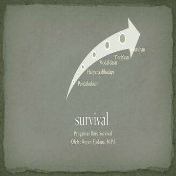 Materi Survival, Dasar dasar dalam bertahan Hidup di alam.pptx
