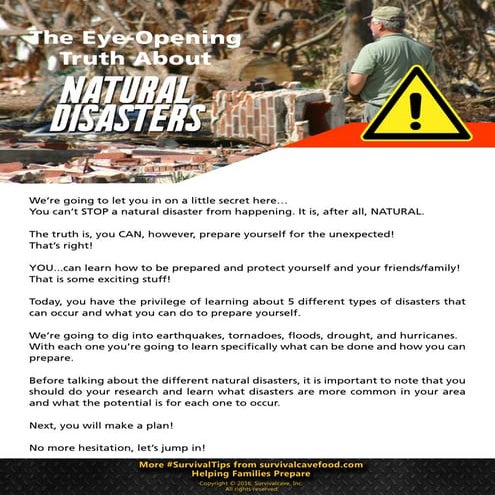 The Eye Opening Truth about Natural Disasters | PDF