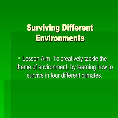 Survival Techniques | PPT