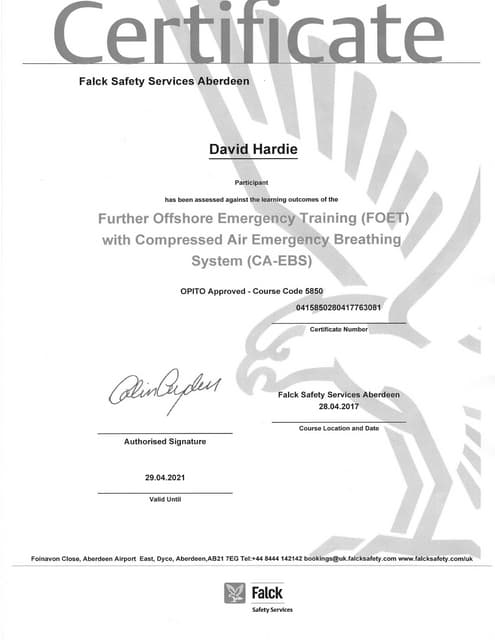 Compex cert | PDF