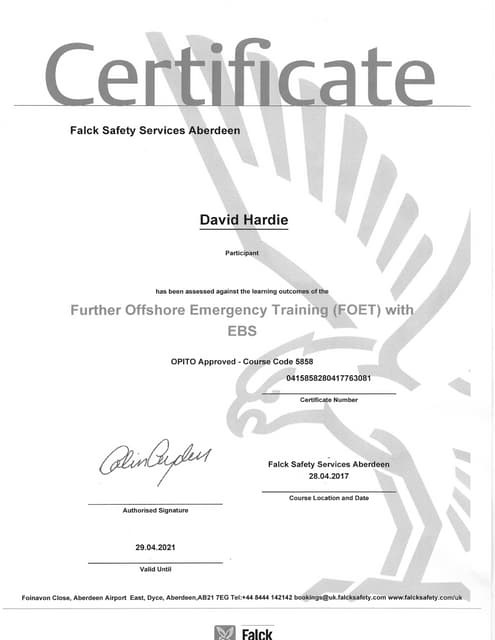Compex cert | PDF