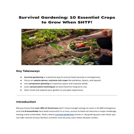 Survival Gardening- 10 Essential Crops to Grow When SHTF.pdf