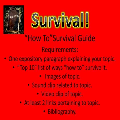 Survivalguideinstructions | PPTX
