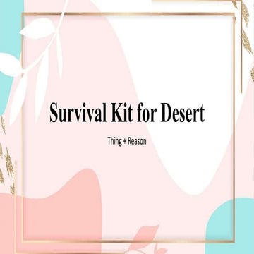 Survival Kit for Desert.pptx