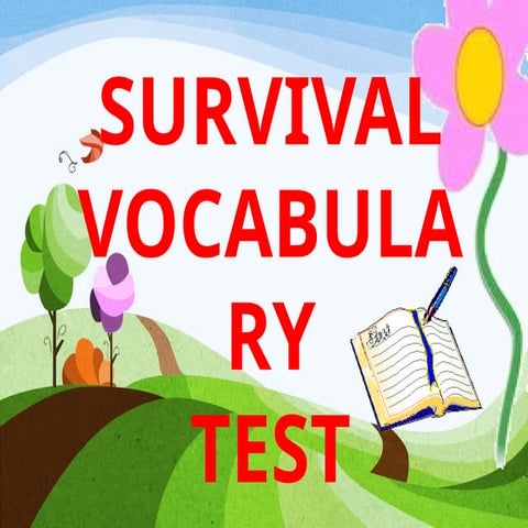 SURVIVAL VOCABULARY TEST.pptx