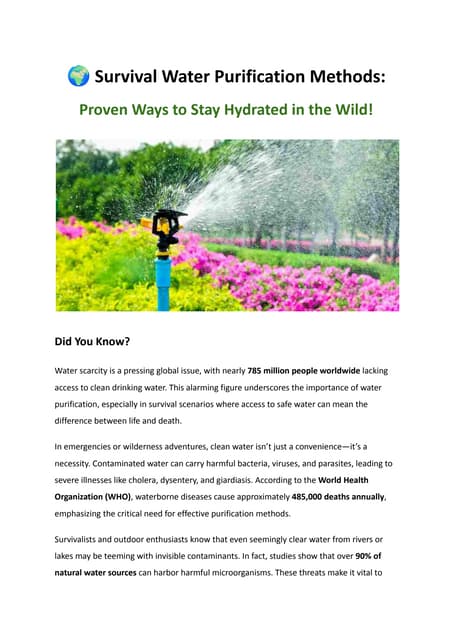 Water purification methods | PPT