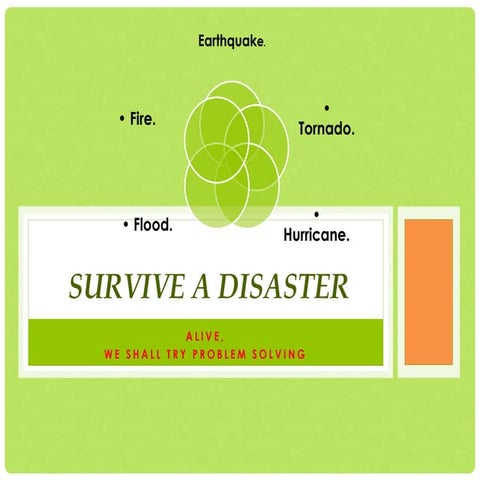 Survive in a disaster | PDF