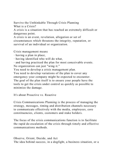 Crisis Communication ppt | PPTX | Business | Business and Finance