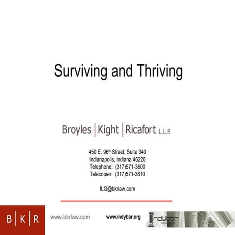 Surviving and thriving john broyles powerpoint | PPT