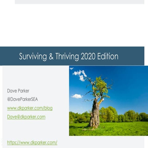 Surviving and Thriving 2020 Edition | PPT