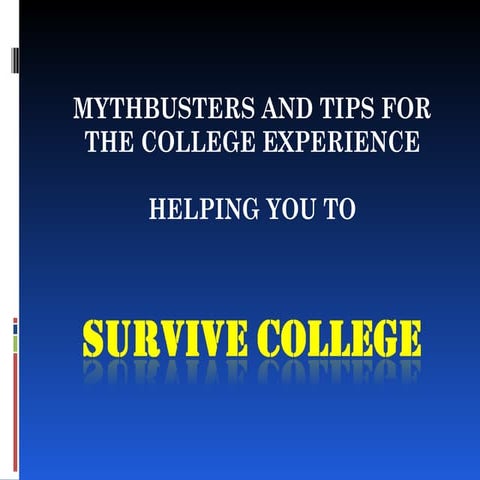 Surviving college 2009 10 | PPT