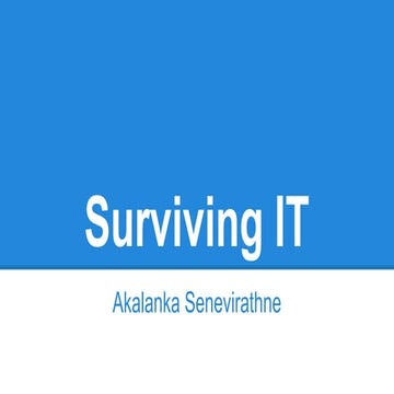 Surviving it | PPT
