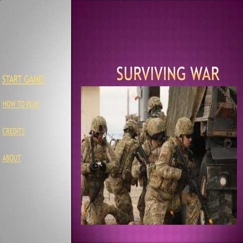 INTERACTIVE GAME: Surviving war | PPT
