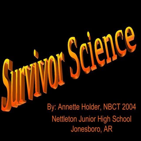 Survivor Science Presentation | PPT