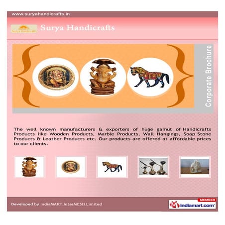Surya Handicrafts, Jaipur, Wooden Products | PDF
