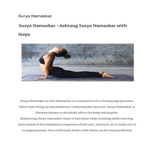 Surya Namaskar | PDF