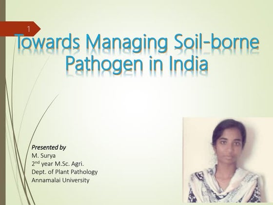 Soil borne pathogen and their impact | PPT