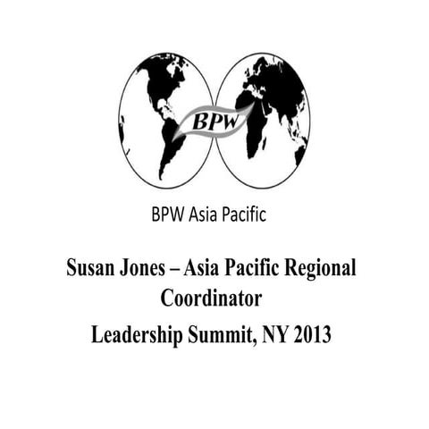 BPW International Asia-Pacific | PPTX | Asia Travel | Travel Locations