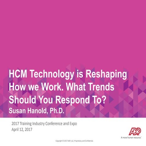HCM Technology is Reshaping How We Work. What Trends Should You Respond ...