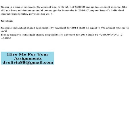 Susan is a single taxpayer, 26 years of age, with AGI of $28000 and .pdf
