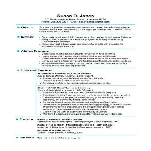 One Page Resume | PDF