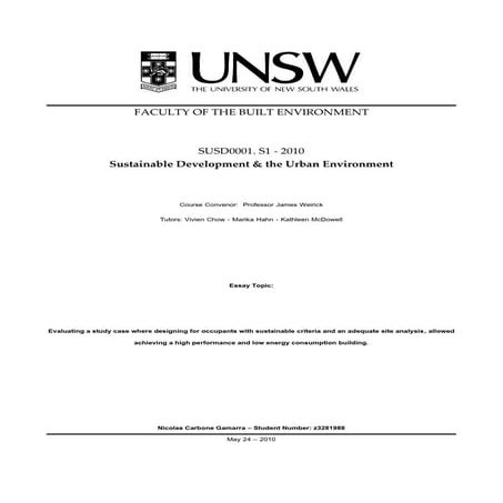 Susd0001 Nicolas Carbone Individual Assignment (2) | PDF