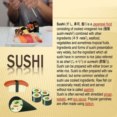 Sushi group japneses | PPTX