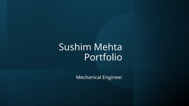 Mechanical Design Portfolio | PDF