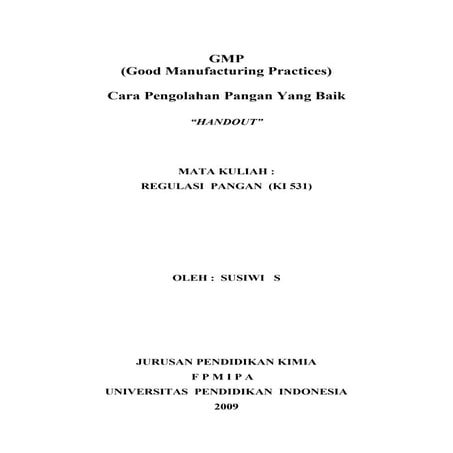 good manufacturing practice | PDF