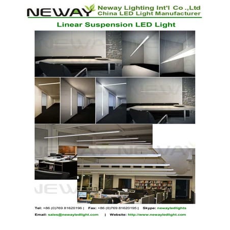 Suspended linear light fixture, linear suspended fluorescent lighting ...