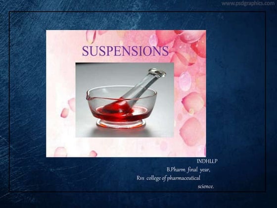 Suspending agents | PPTX