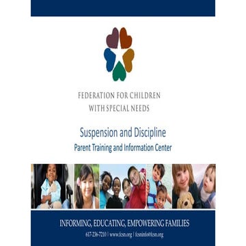 Suspension and Discipline in Special Education (2019) | PPTX