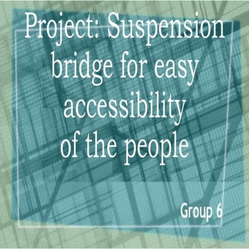 Performance Task: Suspension Bridge | PPT