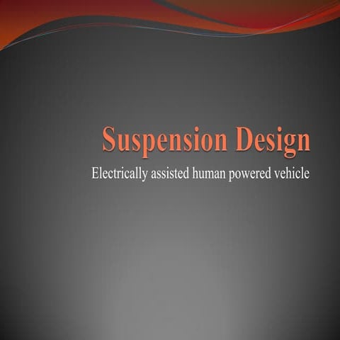 Suspension Design | PDF