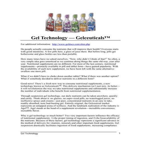 Suspension gel techology gelceuticals | PDF