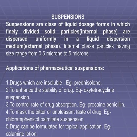 Pharmaceutical Suspensions and Emulsions | PPTX