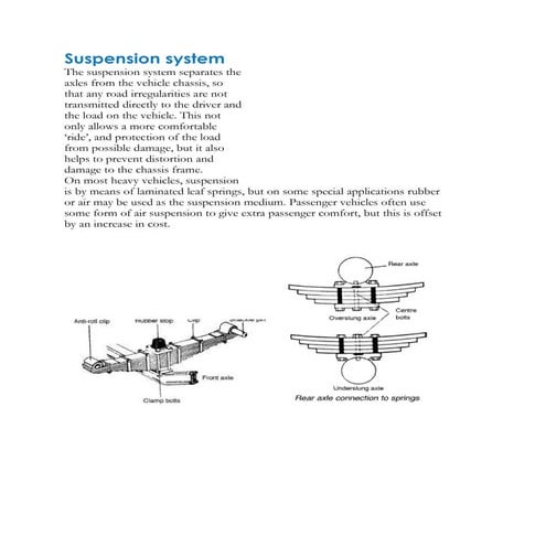 Suspension and Chassis_Glossary | PDF