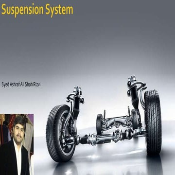 Presentation on Suspension system | PPTX