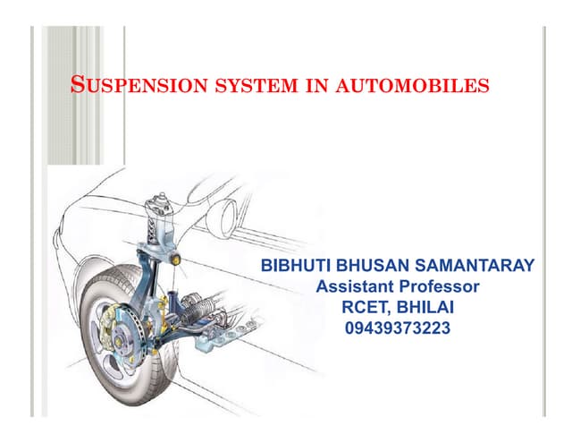 Unit 2 : Suspension System | PDF