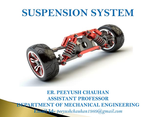 4 independed suspension system | PPTX