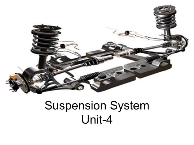 4 independed suspension system | PPTX