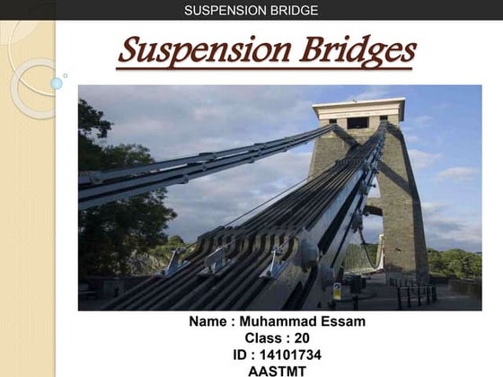 Suspension Bridges VS Cable-Stayed Bridges | PDF | Geology | Science