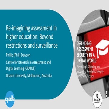 Re-imagining assessment in higher education: Beyond restrictions and ...