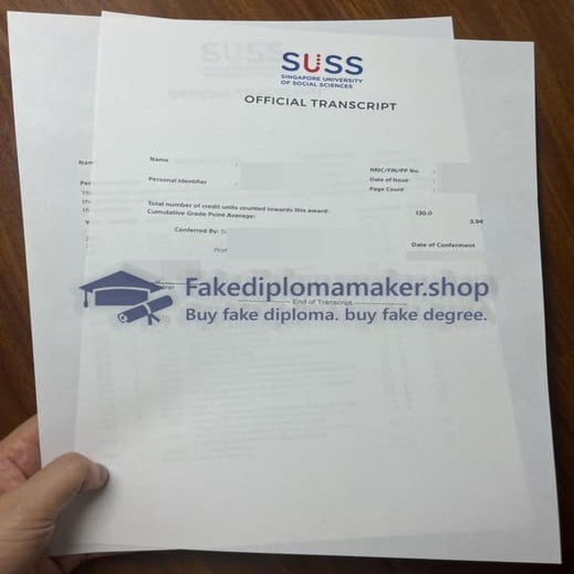 buy SUSS official transcript in Singapore | PDF